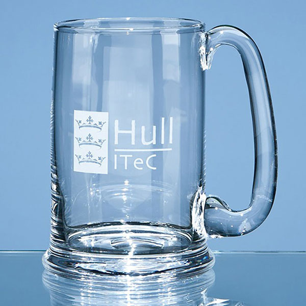 Engraved Crystal Tankards