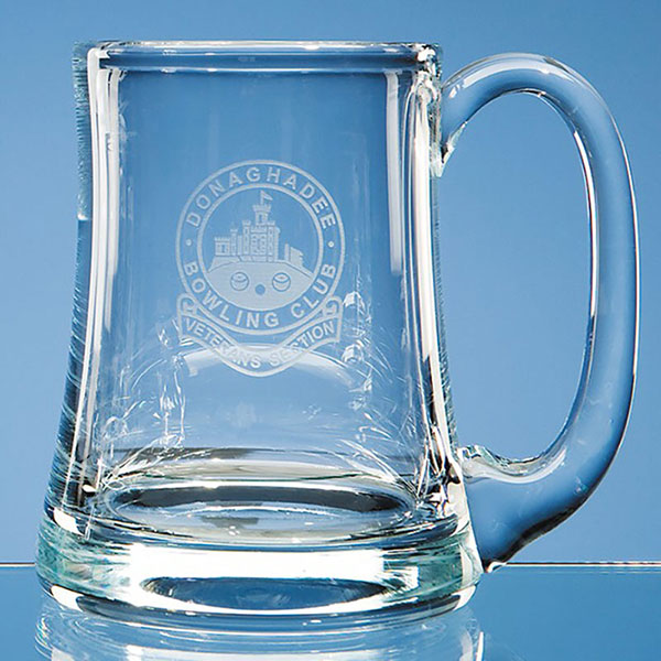 Engraved Crystal Tankards