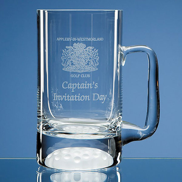 Engraved Crystal Tankards