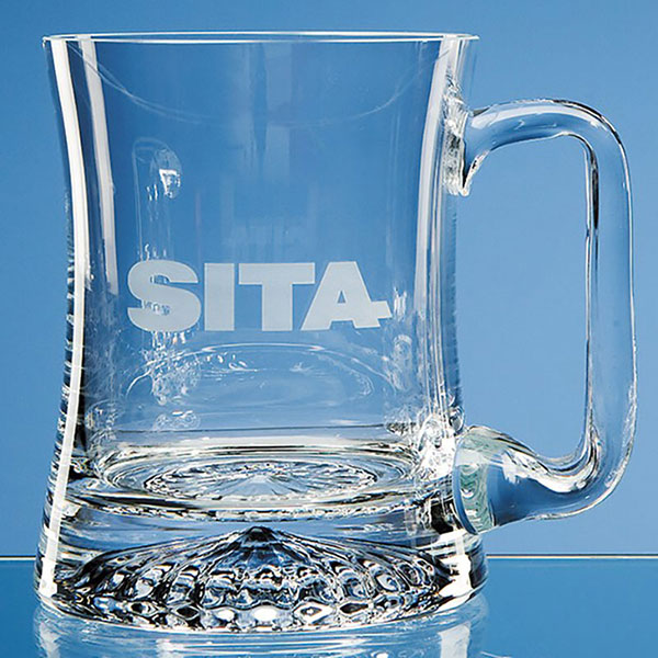 Engraved Crystal Tankards