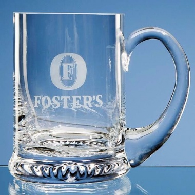 Engraved Crystal Tankards