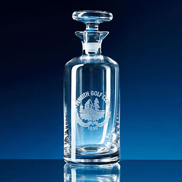 Engraved Crystal Decanters with Custom Engraving