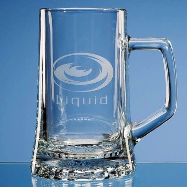 Engraved Crystal Tankards