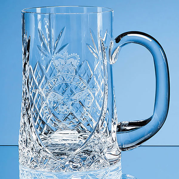 Engraved Crystal Tankards