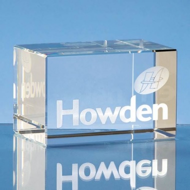 Engraved 3D Crystal Blocks