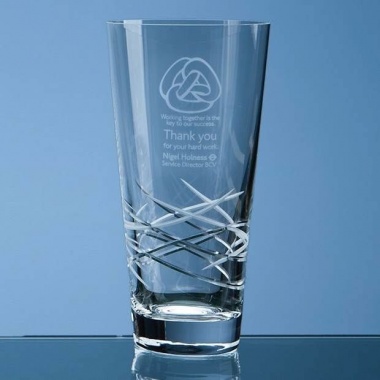 Engraved Crystal Vases & Glass Vases