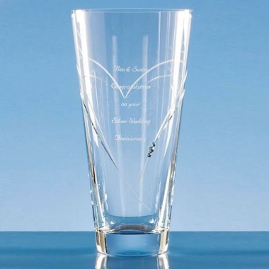 Engraved Crystal Vases & Glass Vases