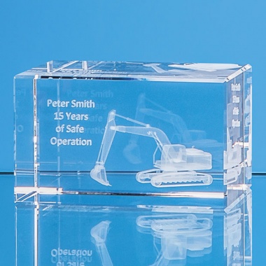 Engraved 3D Crystal Blocks