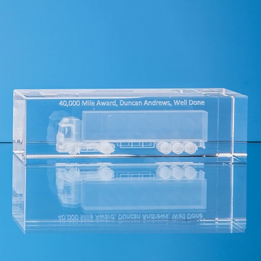 Engraved 3D Crystal Blocks