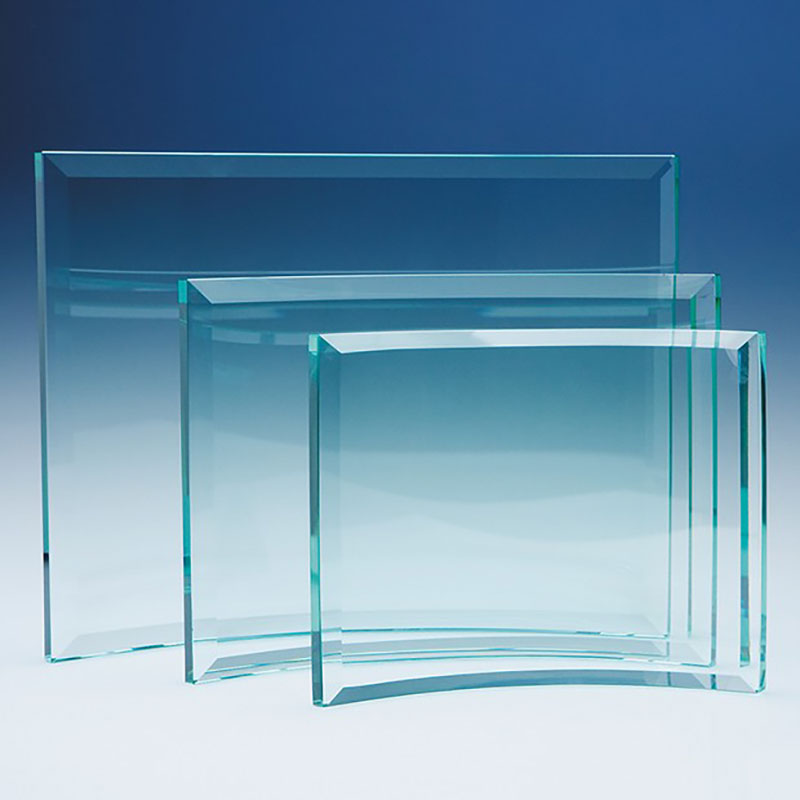 8in x 6in curved Jade Glass Awards Plaque