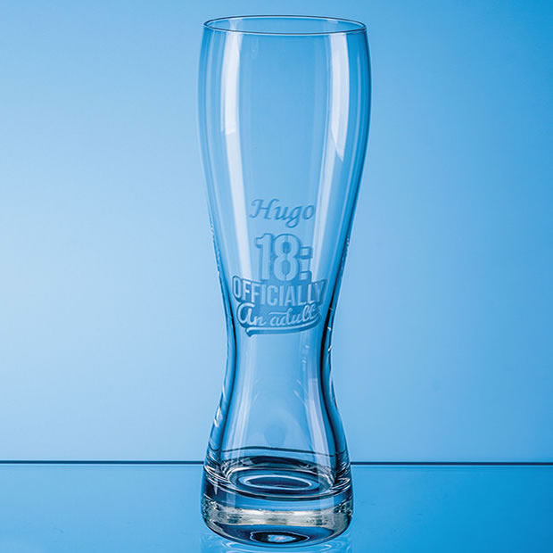 Curved Pilsner Beer Glass 0.395ltr