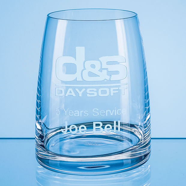 Clear Glass DOF Whisky Tumbler 325ml with Engraving Options